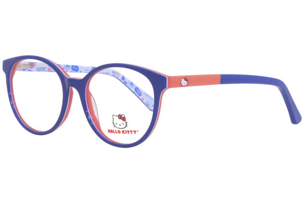 Hello Kitty HK330 Eyeglasses Youth Girl's Full Rim Round Optical Frame ...