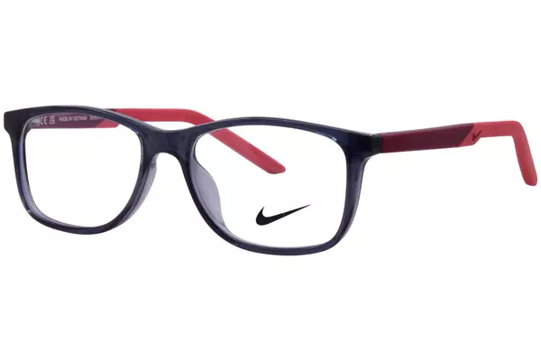 Nike 5037 036 Eyeglasses Youth Kids Dark Grey/Ember Glow Full Rim 48-15 ...