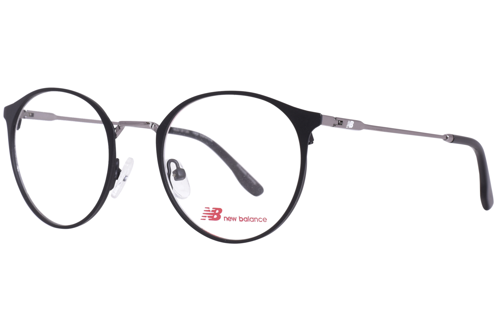 New Balance NBK163-1 Eyeglasses Youth Kids Boys Black/Gunmetal Full Rim ...