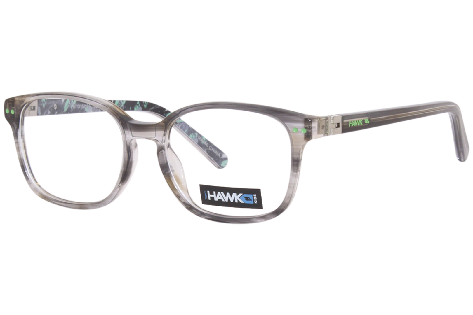 Tony Hawk THK060-1 Eyeglasses Youth Grey Full Rim Rectangle Shape 47-15 ...
