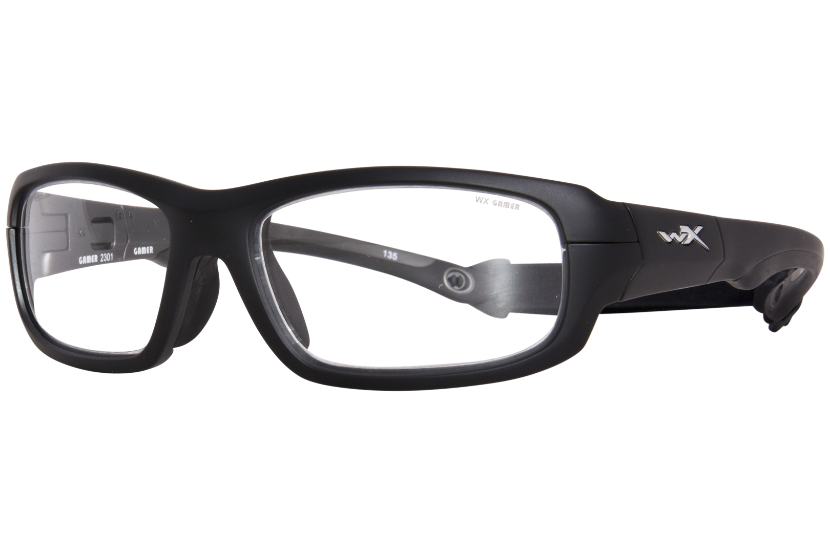 Wiley X Gamer YFGAM01 Eyeglasses Youth Matte Black/Dark Silver Full Rim ...