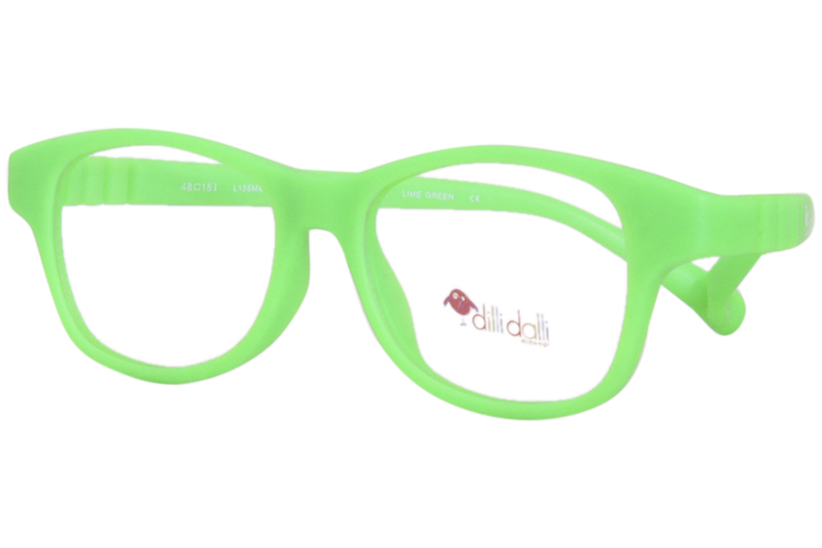 Dilli Dalli Rainbow-Cookie Eyeglasses Youth Lime Green Full Rim 46-15 ...