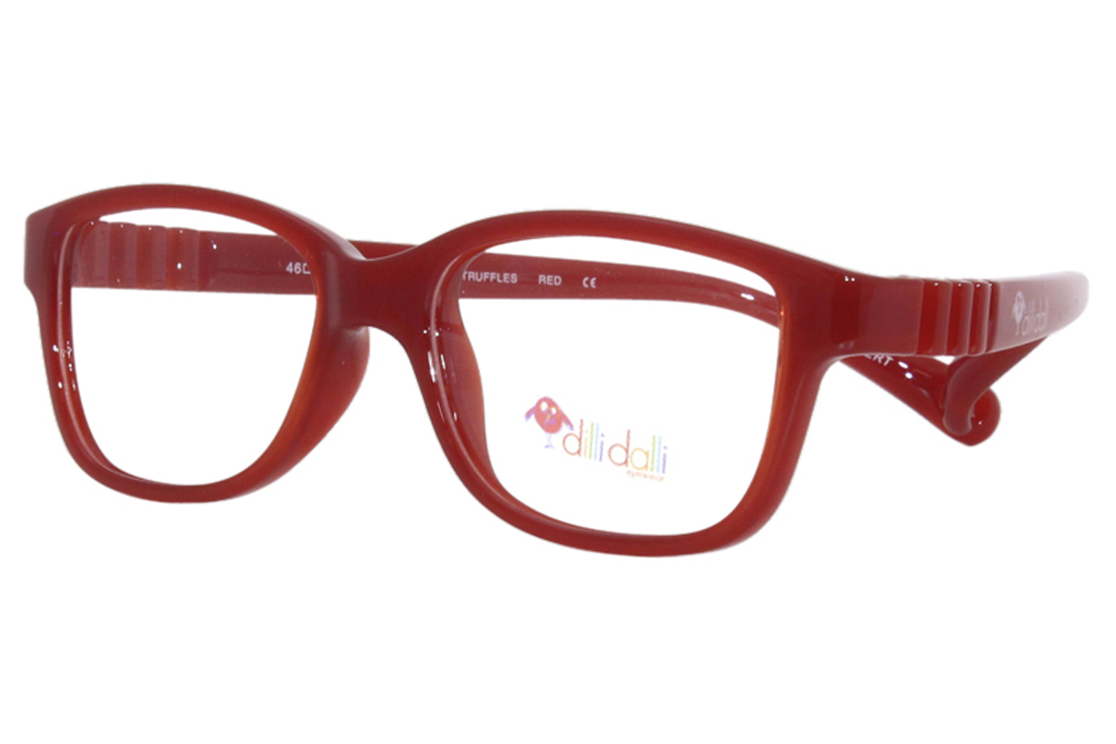 Dilli Dalli Truffles Eyeglasses Youth Red Full Rim Rectangle Shape 48 ...