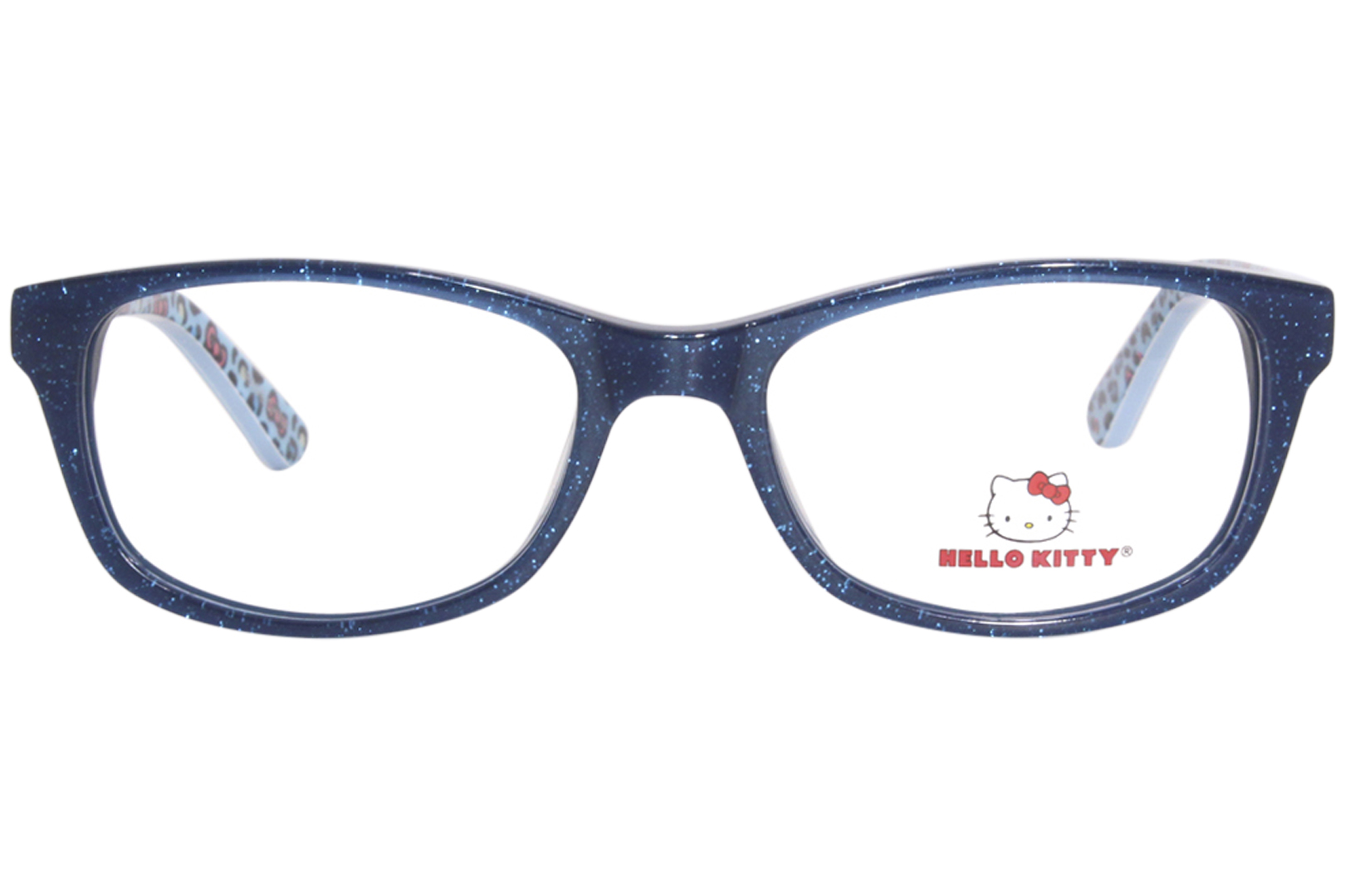 Hello Kitty HK/352-3 Eyeglasses Youth Girl's Navy Glitter Full Rim 47-16-130 | Kidseyewear.com
