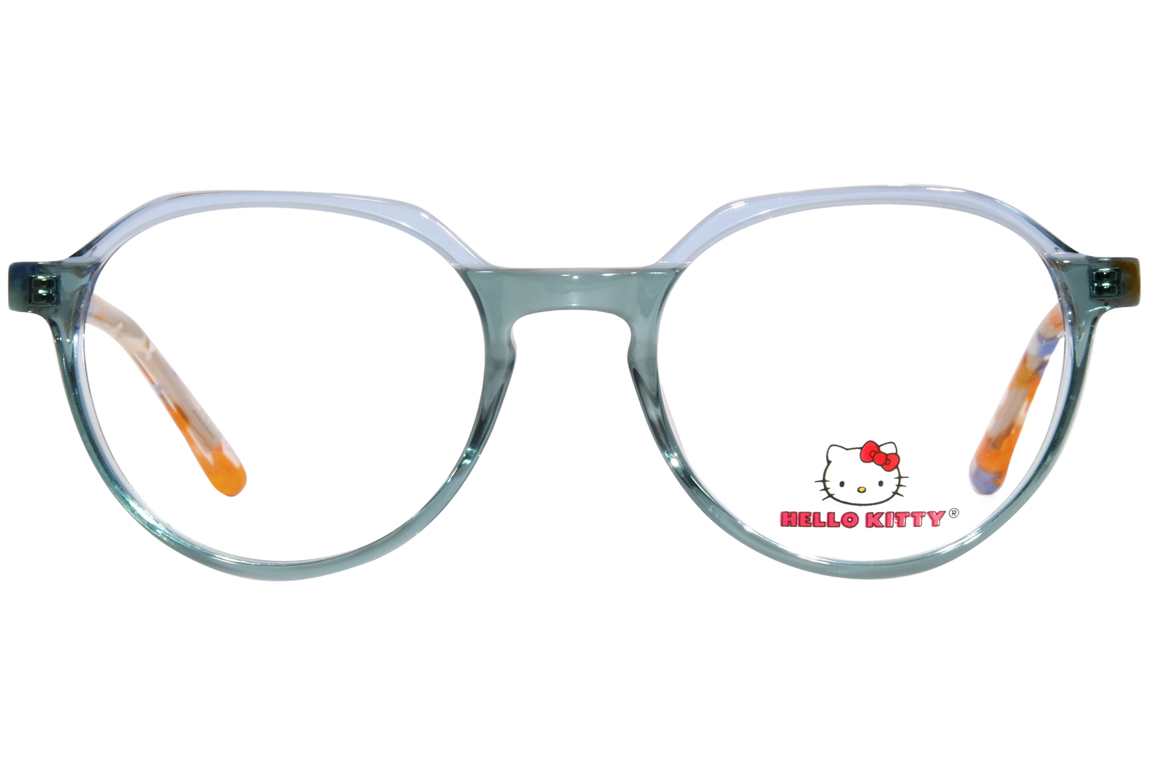 Hello Kitty HK-366-3 Eyeglasses Youth Girl's Sapphire Teal Full Rim 48 ...