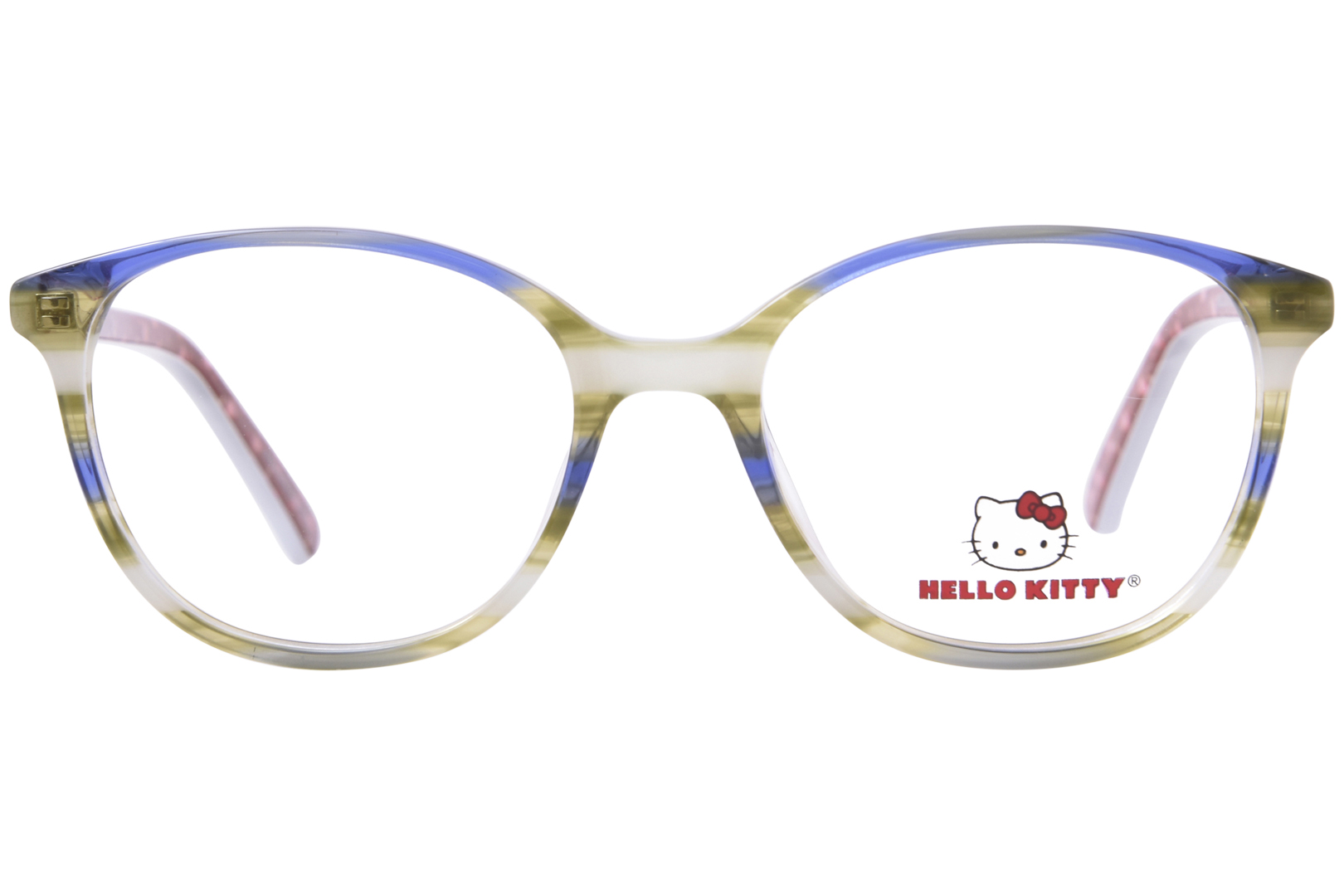 Hello Kitty HK375 Eyeglasses Youth Kids Girl's Full Rim Round Shape ...