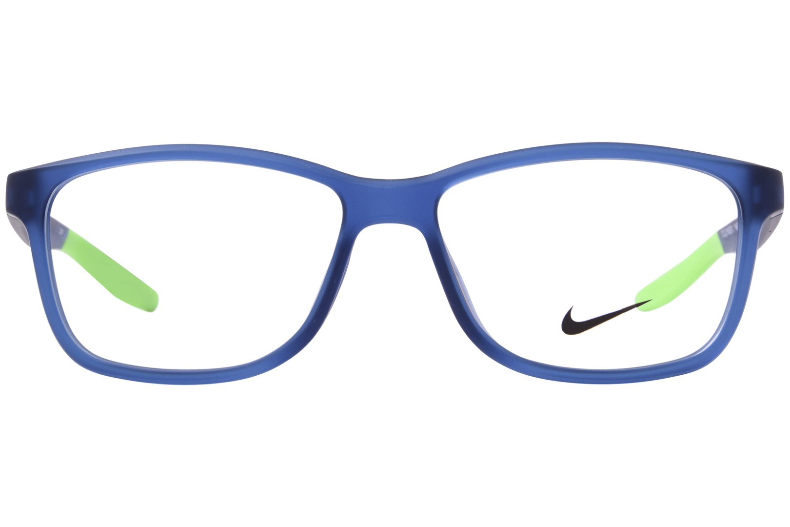 Nike 5048 423 Eyeglasses Youth Matte Brigade Blue Full Rim Rectangle ...