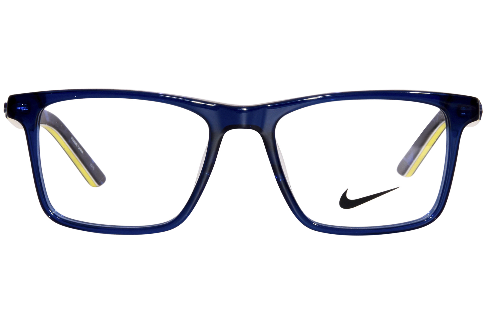 Nike 5548 410 Eyeglasses Youth Midnight Navy Full Rim Rectangle Shape ...
