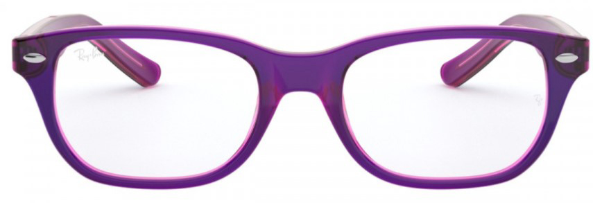 Ray Ban RY1555 3666 Eyeglasses Youth Violet On Fuxia Fluo Full Rim 46 ...