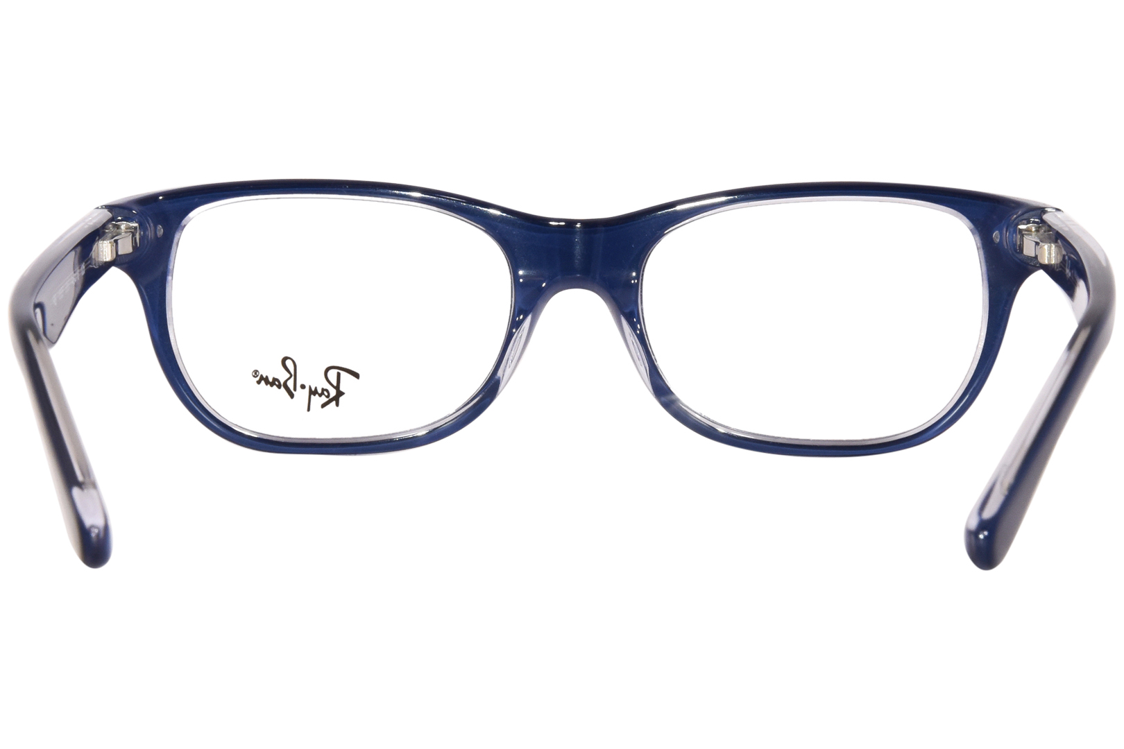 Ray Ban RB 1555 3853 Eyeglasses Youth Kids Blue/Transparent Full Rim 46 ...