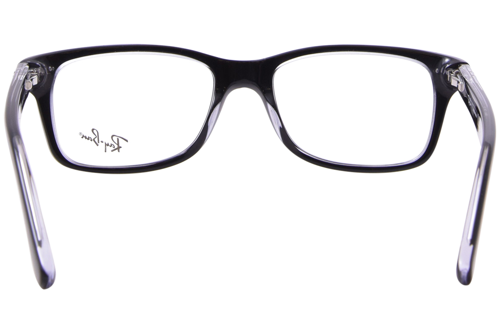 Ray Ban RY1531 3529 Eyeglasses Youth Black On Transparent Full Rim 48 ...