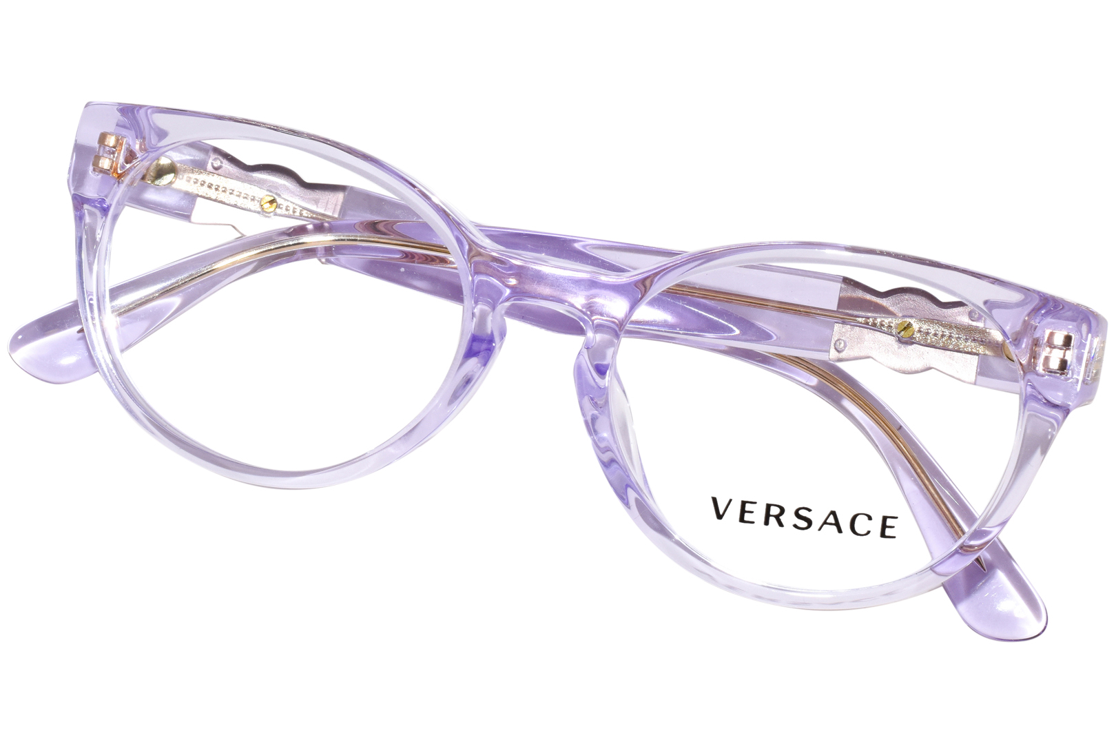 Versace VK3323U 5372 Eyeglasses Kids Girl's Transparent Pink Full Rim ...