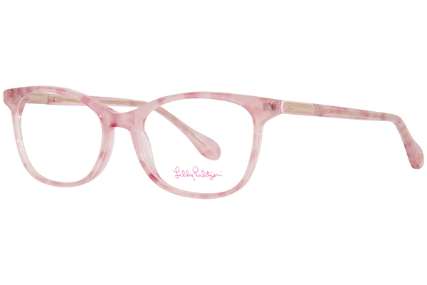 Lilly Pulitzer Galena Mini VI Eyeglasses Youth Girl's Violet Pearl Full ...