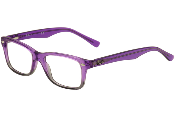 Ray Ban RY1531 3529 Eyeglasses Youth Black On Transparent Full Rim 48 ...